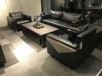 China Versatile Office Reception Sofa , Sleek Leather Reception Sofa for sale