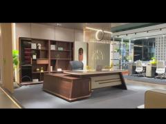Carvalho australiano + Gray Color da tabela comercial do gabinete executivo