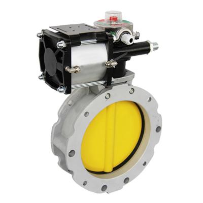 China Pneumatic Flanged Powder Butterfly Valve for Cement Application for sale