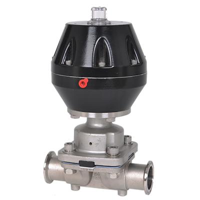 China Food Grade Pneumatic Sanitary Diaphragm Valve Stainless Steel for sale