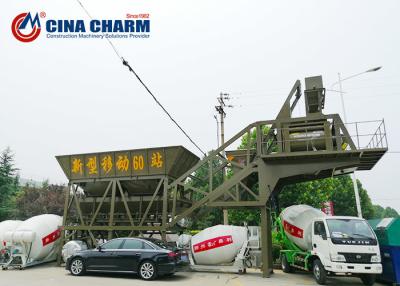Cina centrale di betonaggio concreta mobile di capacità 60m3/H per il progetto ferroviario pubblico in vendita