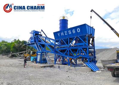 China 60m3/H capaciteit Mobiele Concrete het Groeperen Installatie voor Openbaar Spoorwegproject Te koop