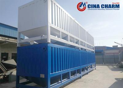 Cina Silo orizzontale portatile di stoccaggio del cemento della cenere volatile 50T, silo di cemento d'acciaio in vendita