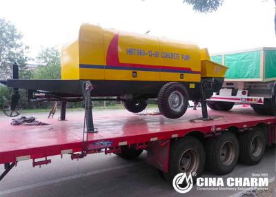 Cina Una pompa per calcestruzzo mobile elettrica di 60 M3/H, piccola pompa per calcestruzzo portatile in vendita