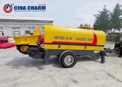 Cina Un'affidabilità montata rimorchio della pompa per calcestruzzo HBTS60 della garanzia di anno alta in vendita