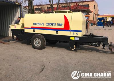 Cina rimorchio della pompa per calcestruzzo 90m3/H, cemento che pompa operazione semplice a macchina in vendita