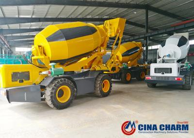 中国 高容量とトラックミキサのディーゼル力に荷を積んでいる4立方メートルの自己 販売のため