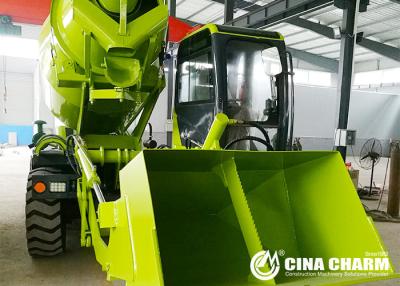 China 3.5CBM Self Loading Concrete Mixer , Double Cone Concrete Drum Mixer for sale