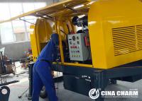 China Diesel / Electric Trailer Mounted Concrete Pump For Construction Engineering for sale