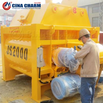 Cina Doppia betoniera idraulica dell'asse Js2000 120m3/H in vendita