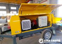 China Portable Mini 30m3/hr Trailer Mounted Concrete Pump Machine for sale