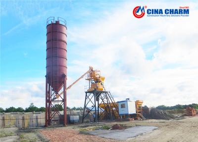 Cina centrale di betonaggio concreta di 3.8m 25m3/H HZS25 con l'unità d'ammucchiamento PLD800 in vendita