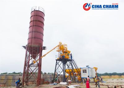 Cina centrale di betonaggio concreta di 3.8m 25m3/H HZS25 con l'unità d'ammucchiamento PLD800 in vendita
