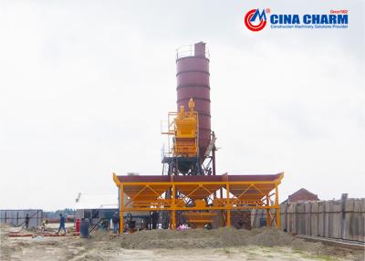 Cina centrale di betonaggio concreta di 3.8m 25m3/H HZS25 con l'unità d'ammucchiamento PLD800 in vendita