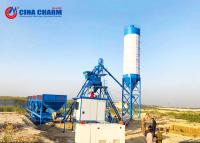 China PLC Control 35m3/Hour concrete batch mix plant High Efficiency for sale