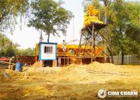 China PLC Control 35m3/Hour concrete batch mix plant High Efficiency for sale