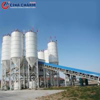 China Fully Automatic HZS180 Mobile Concrete Batching Plant Electric for sale