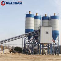 China Fully Automatic HZS180 Mobile Concrete Batching Plant Electric for sale