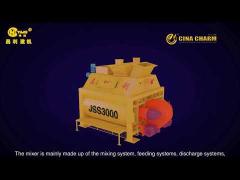 Horizontal Js3000 Concrete Mixer Machine