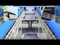 Concrete batching plant feeding of mixing plant