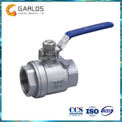 China 2PC female thread stainless steel ball valve for sale