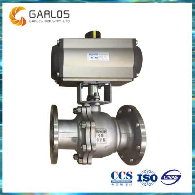 China Q41F Stainless steel pneumatic floating Ball Valve for sale