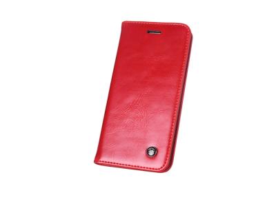 Cina La cassa rossa pieghevole del cuoio dell'iPhone 7 antislittamento liscia l'installazione facile di superficie in vendita