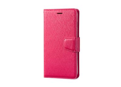 Cina IPhone 8 rosa più la cassa del cuoio del portafoglio con il rosa del supporto di tre fessure per carta in vendita