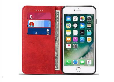 Cina iPhone 6s più la cassa di cuoio del telefono del portafoglio, copertura protettiva di vibrazione di Kickstand in vendita