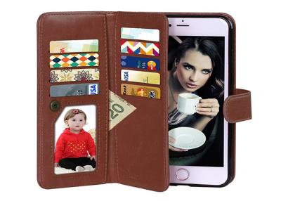 Cina coperture di cuoio/Vofolen 2 del telefono cellulare dell'iPhone 6S in 1 cassa di cuoio del portafoglio in vendita