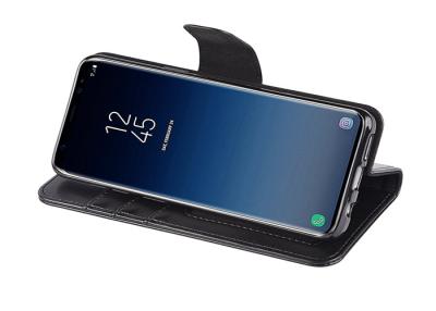 Cina Cassa ultra esile del cuoio di Samsung per il certificato dello SGS e di ROHS di Samsung Galaxy S9 in vendita