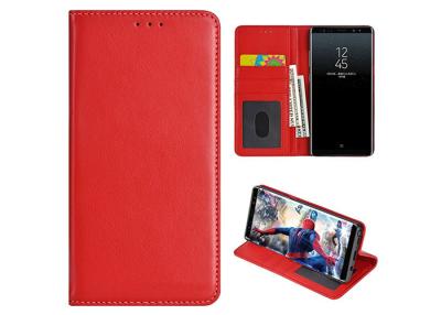 Cina Rosso in foglio di cuoio di caso della copertura/Samsung di vibrazione del cuoio del Samsung Galaxy Note 8 in vendita