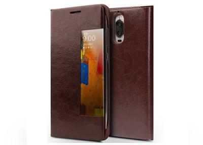 Cina Caso di cuoio con la finestra astuta di vista, colori su misura del compagno 9 di Huawei pro in vendita