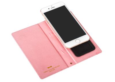 Cina Caso di cuoio rosa alla moda di vibrazione del portafoglio con il certificato dello SGS/CE delle tasche di carta in vendita