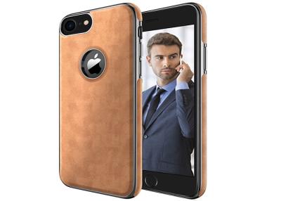 Cina Caso molle di Tpu di iphone di profilo di Brown, caso di cuoio del telefono cellulare di Apple Iphone 7 in vendita
