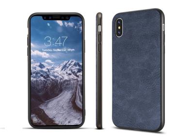 Cina copertura blu con due fori della cordicella, paraurti leggero del telefono TPU di iPhone X di TPU in vendita