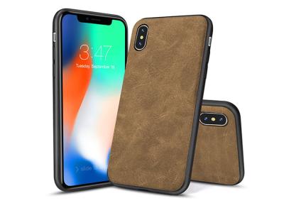 Cina Copertura esile leggera del telefono di caso di iPhone TPU di Brown/cuoio di Salawat TPU in vendita