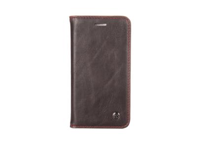 Cina Cassa di cuoio protettiva dell'iPhone 6s di Brown di affari con una tasca dei soldi in vendita