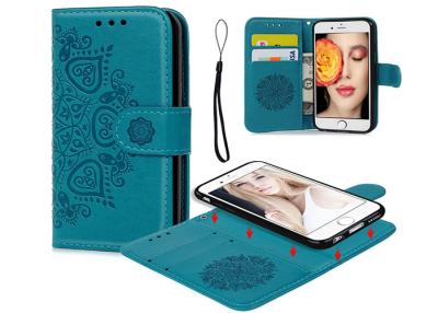 Cina Copertura verde del telefono di vibrazione del cuoio dell'unità di elaborazione per l'iPhone 6S più/cassa foglio del cuoio in vendita
