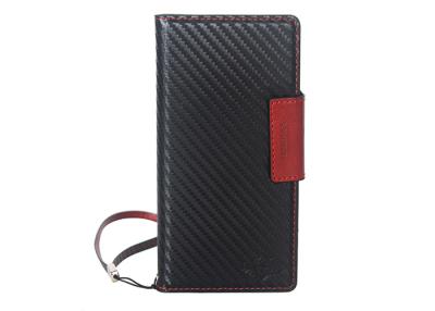 China iPhone 8 Plus PU Leather Mobile Phone Flip Cover With Hand Strap Waterproof for sale