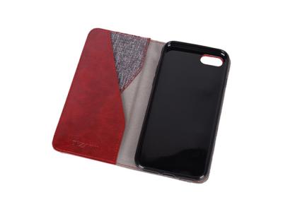 Cina Caso di iPhone TPU di Brown di modo per l'iPhone 8/cassa di cuoio antidetonante del portafoglio in vendita