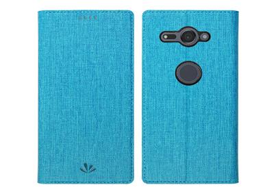 Cina La cassa di cuoio protettiva blu di modo per Sony Xperia XZ2 5.9*3.9*0.6 misura in vendita
