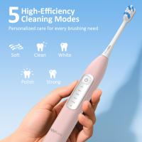 China Slim Smart Electric Toothbrush Rechargeable 3 Brushing Modes 2 Minute Timer for sale