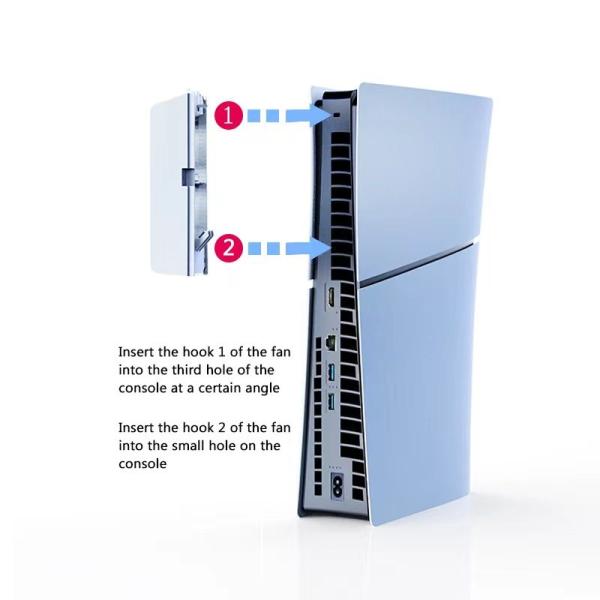 Quality High Speed Low Noise Rear Cooling Fan for PS5 Slim Console with 2 Cooler fans for sale