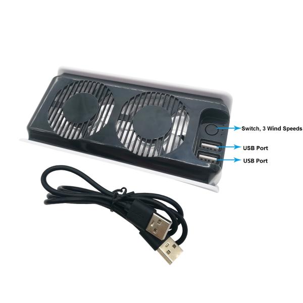 Quality High Speed Low Noise Rear Cooling Fan for PS5 Slim Console with 2 Cooler fans for sale