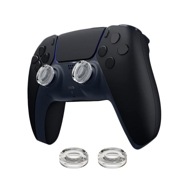 Quality High Transparency Crystal Clear Liquid Silicone Thumbstick Grip Caps for PS5 for sale