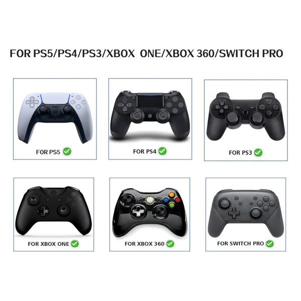 Quality High Transparency Crystal Clear Liquid Silicone Thumbstick Grip Caps for PS5 for sale