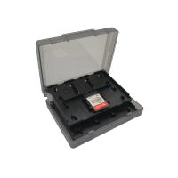 China Double Layer 24 Slots Transparent Game Card Case for Nintendo Switch 2 10.5x7.6x2.4cm for sale