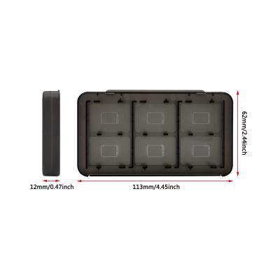 Cina Cassa per schede di gioco in plastica portatile a doppio lato con 12 slot per Nintendo Switch 2 in vendita