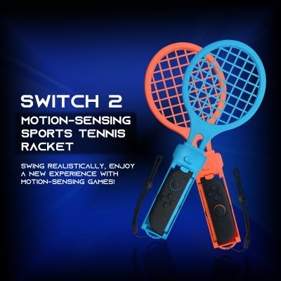 China 2-in-1 Tennis & Badminton Motion Racket for Nintendo Switch 2 - Realistic Swing Sports Game Handle Grip for sale